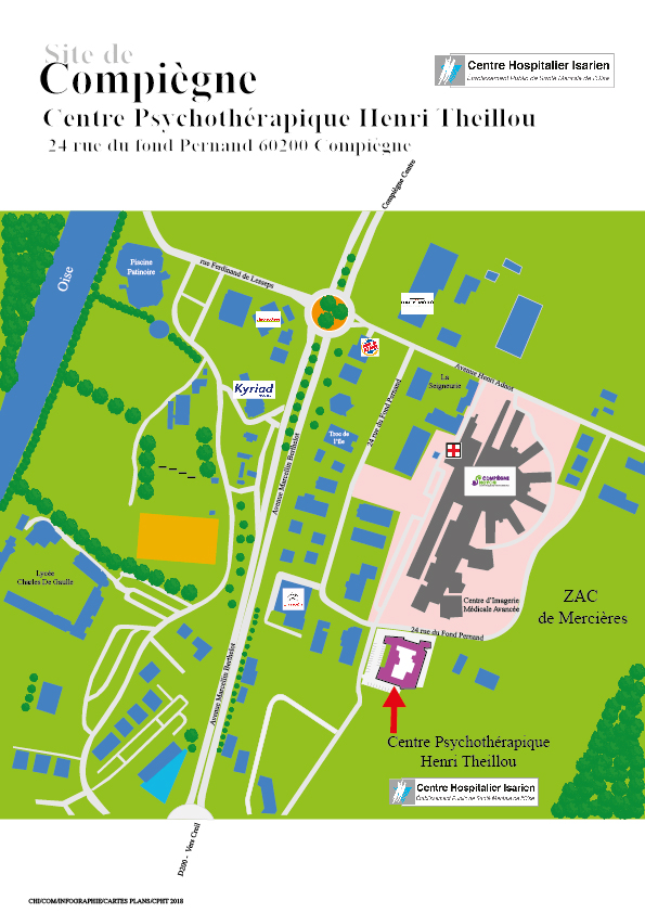Plans et accès - Centre Hospitalier Isarien